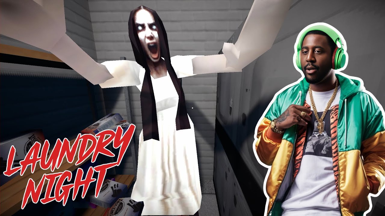 WASHING CLOTHES IN A HAUNTED LAUNDROMAT!! | Laundry Night Full Game ...