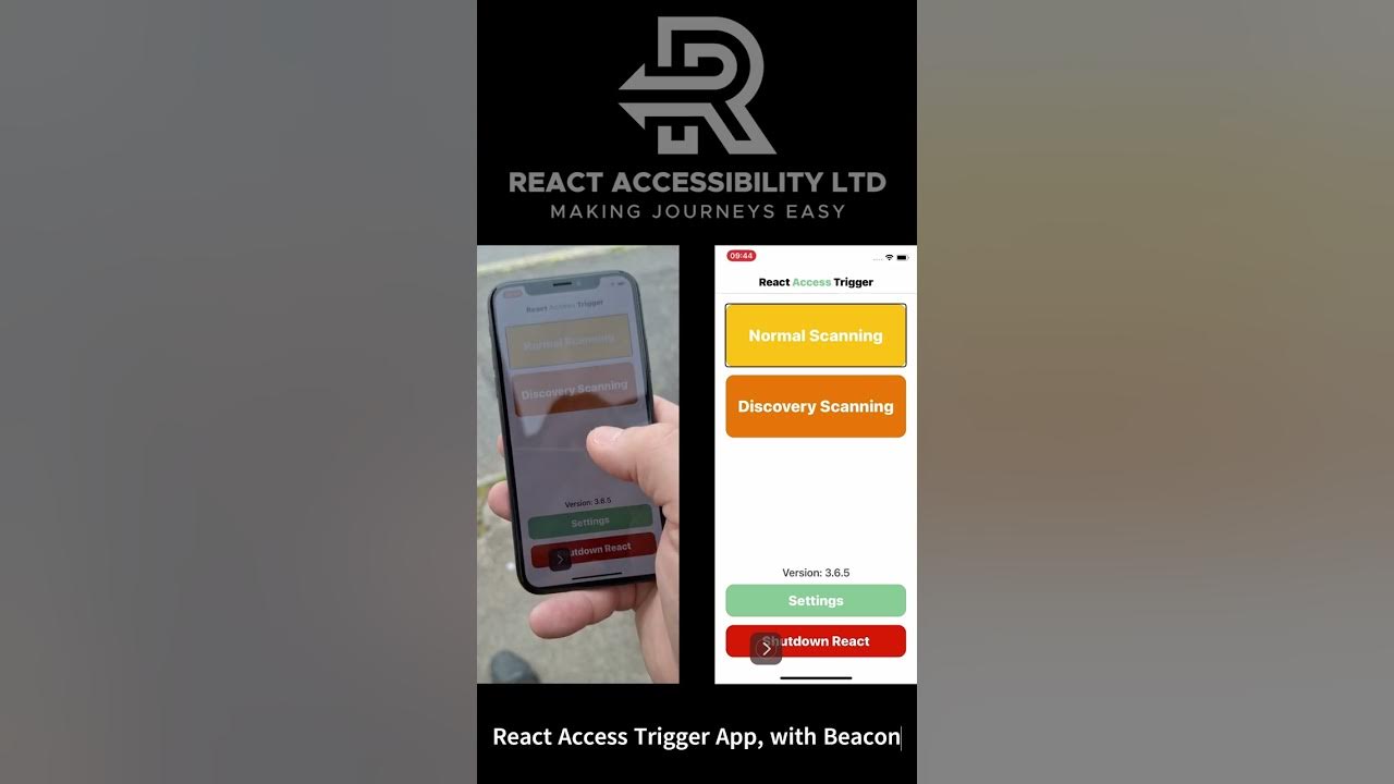 React Access Trigger App, with Beacon - YouTube