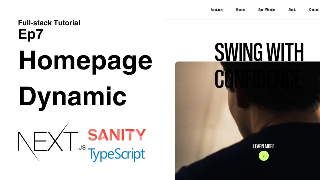 Full Stack Next JS & Sanity - Sport Agency - Dynamic Homepage with Sanity - YouTube