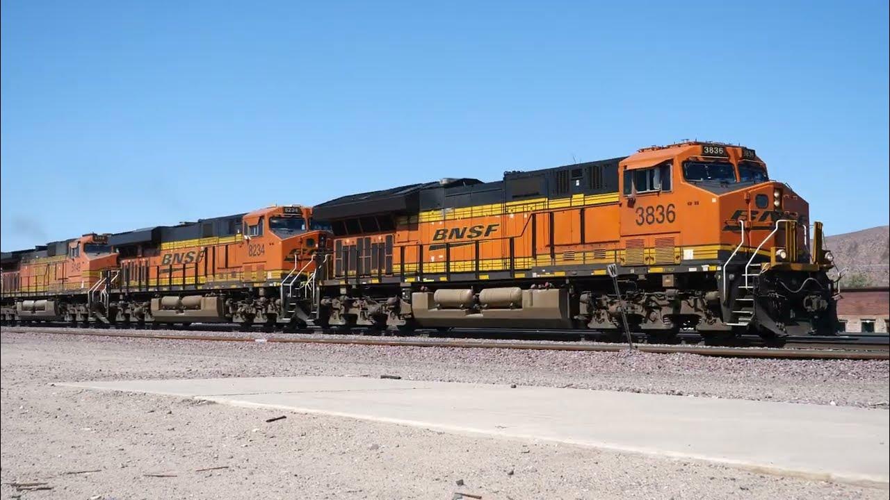 BNSF Intermodal Train BNSF 3836 Q-LACLPK1-22 Los Angeles, CA. to Gardner, KS. - YouTube