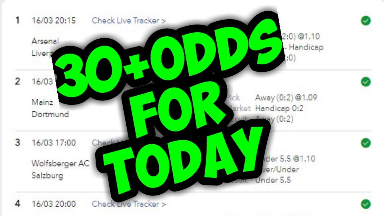 FREE 30+ODDS FOOTBALL PREDICTION FOR TODAY - YouTube