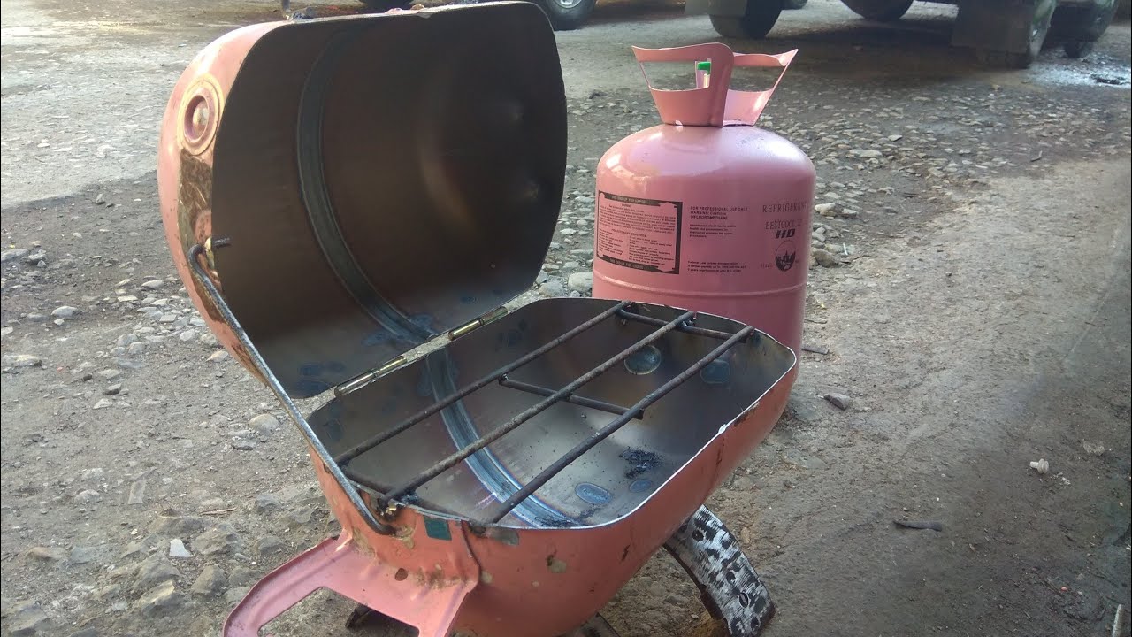 Bakaran ikan dari tabung freon - YouTube
