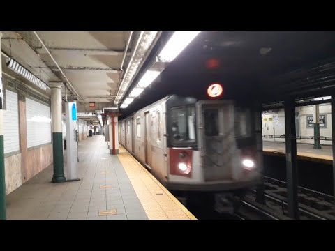 IRT Lexington Ave Line: R142A 4 Train @ Wall Street - YouTube