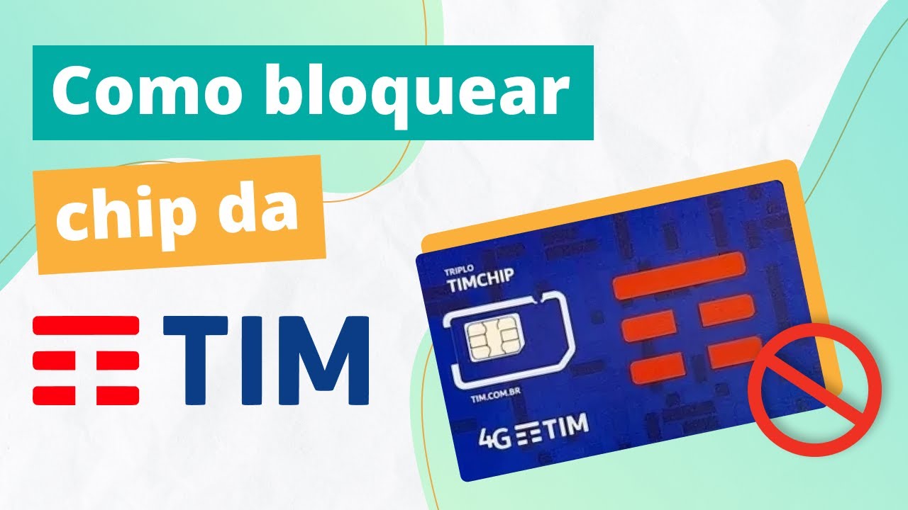 Como bloquear chip da Tim? Passo a passo 2021 - YouTube