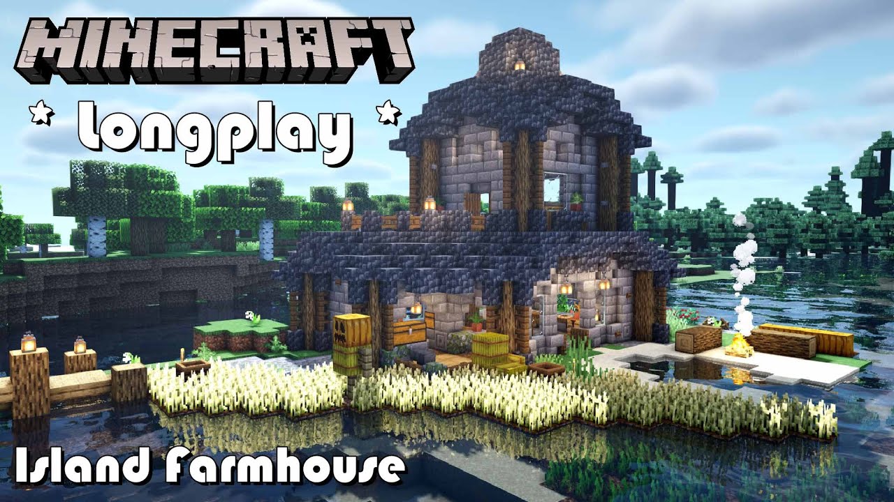Minecraft Relaxing Longplay - Building an Island Base (No Commentary ...