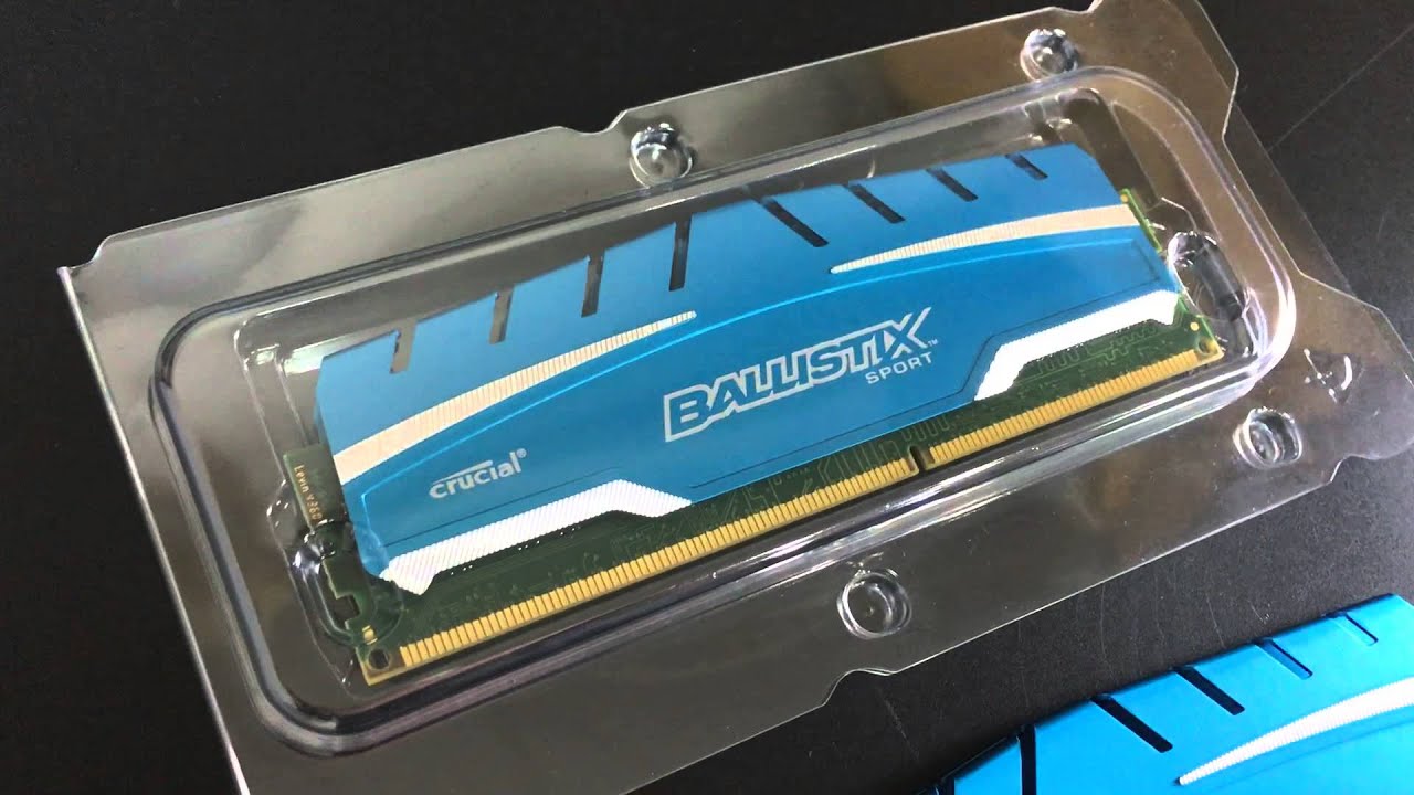 Crucial Ballistix memory ram module packaging clamshell box esd (www ...