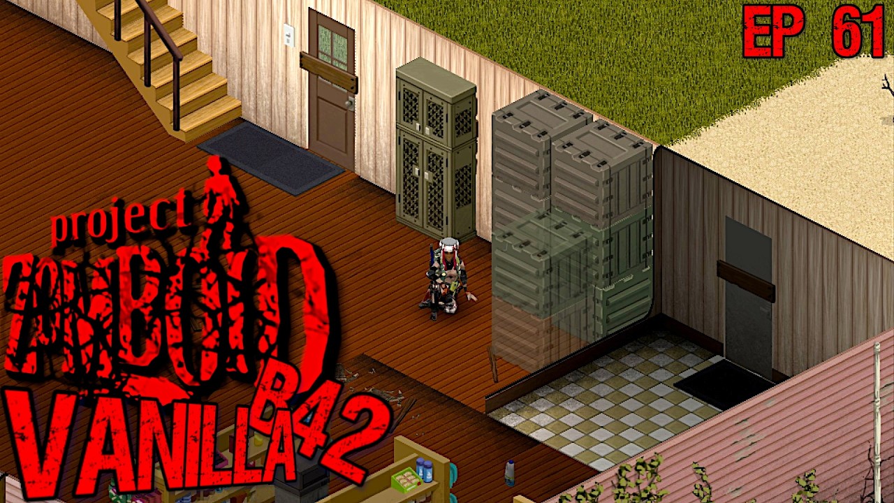 Good Ammo Scores In Tent City | Project Zomboid Vanilla (B42) - YouTube