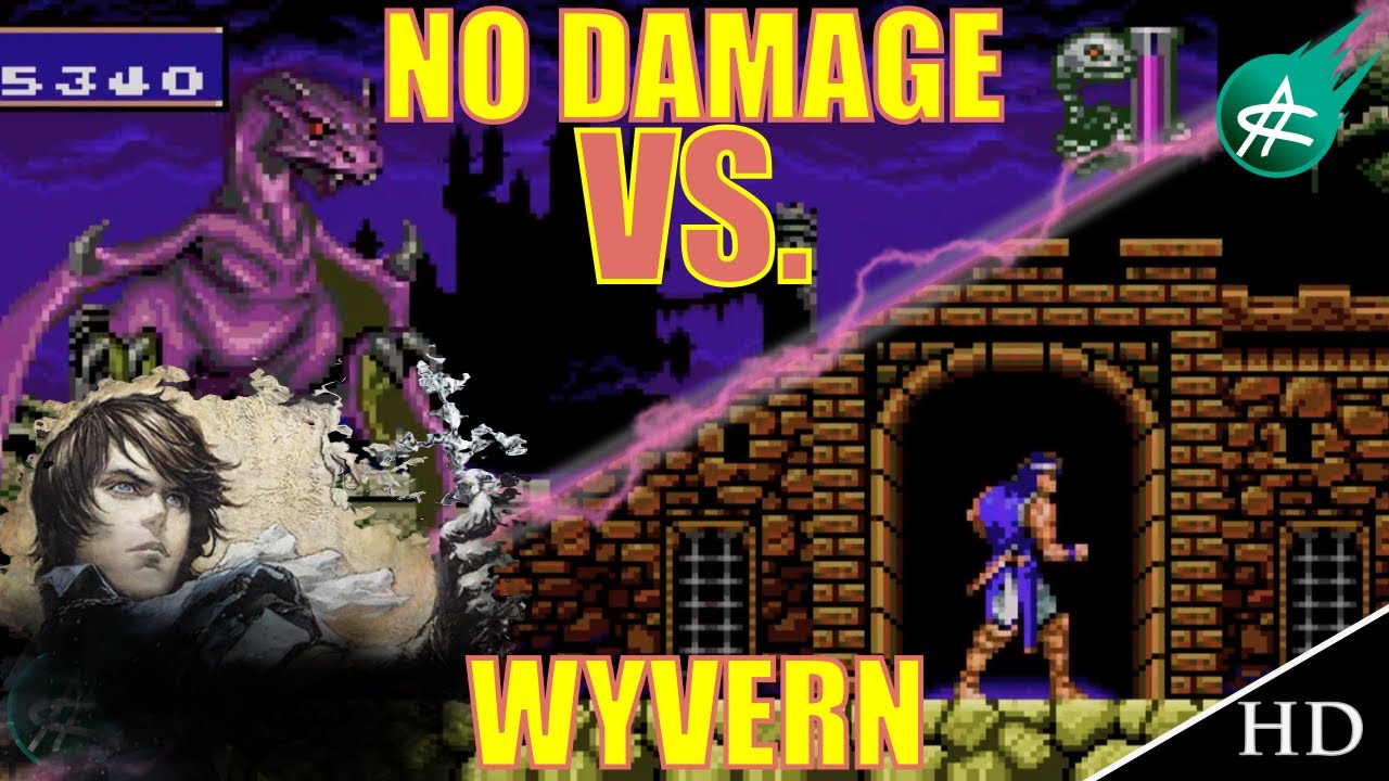 Richter Whip Only No Damage Wyvern (Stage 1) Boss Fight | Castlevania ...