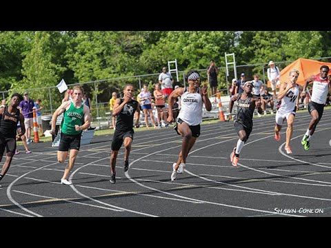 Justin Braun 21.13 | Boys 200m Final - 2021 OHSAA D1 State Meet - YouTube