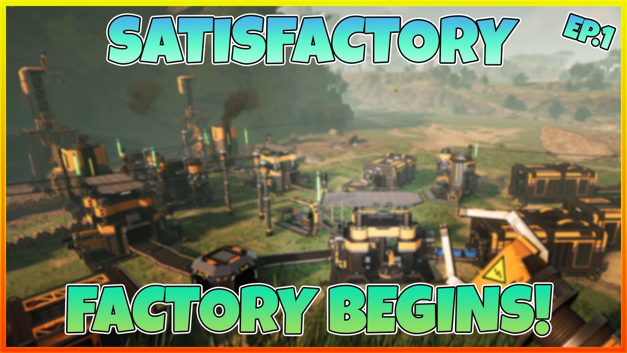 Beginning My Satisfactory Journey — First Factory Setup! - YouTube