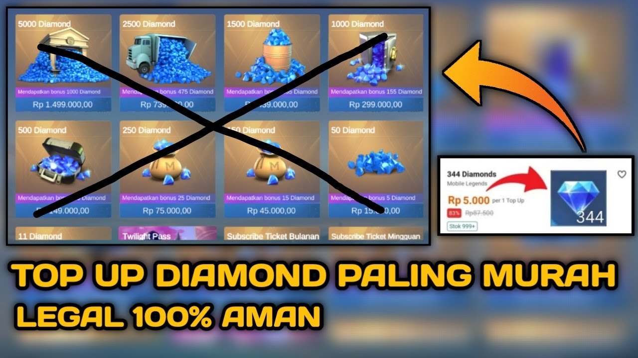PROSES TOP UP DIAMOND VILOG ( VIA LOGIN ) DIAMOND MOBILE LEGEND PALING ...