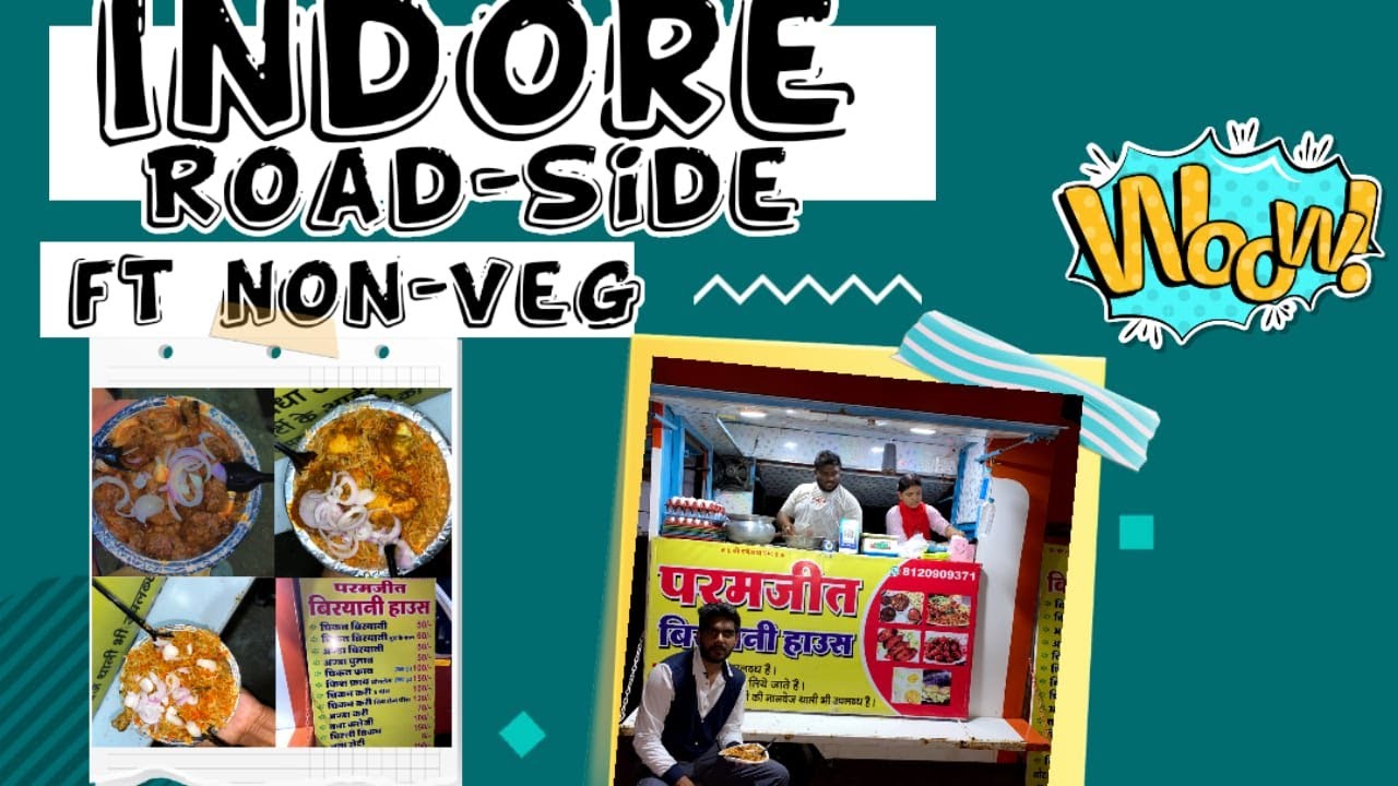 TRYING ROADSIDE FOOD STALL FOOD -🤓 FT NON-VEG IN INDORE - YouTube