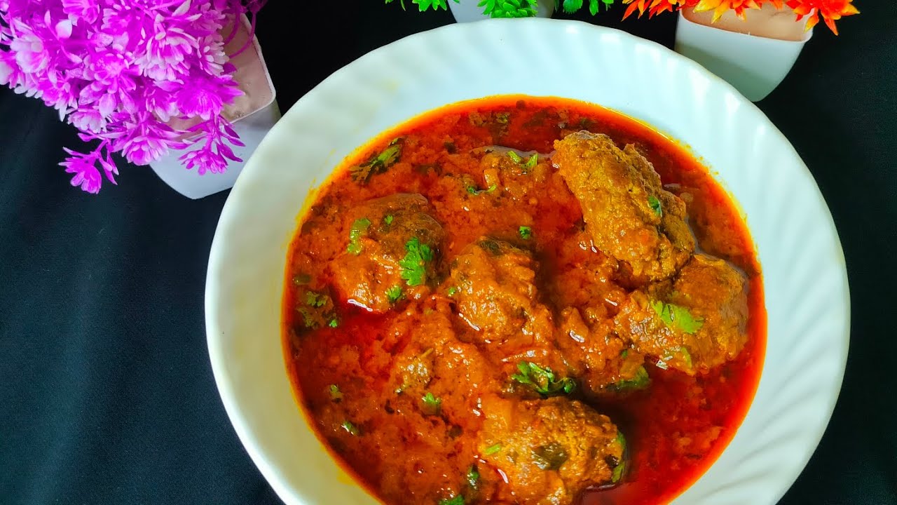 Mutton Khaima Kofta Gravy - Bakrid Special - Hindi recipe - YouTube