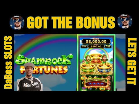 GOT THE BONUS ON SHAMROCK FORTUNES SLOT MACHINE #dabossslots - YouTube