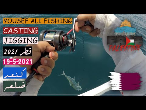 Fishing in Qatar Kingfish & Queenfish I jigging & Casting صيد قطر كنعد ...
