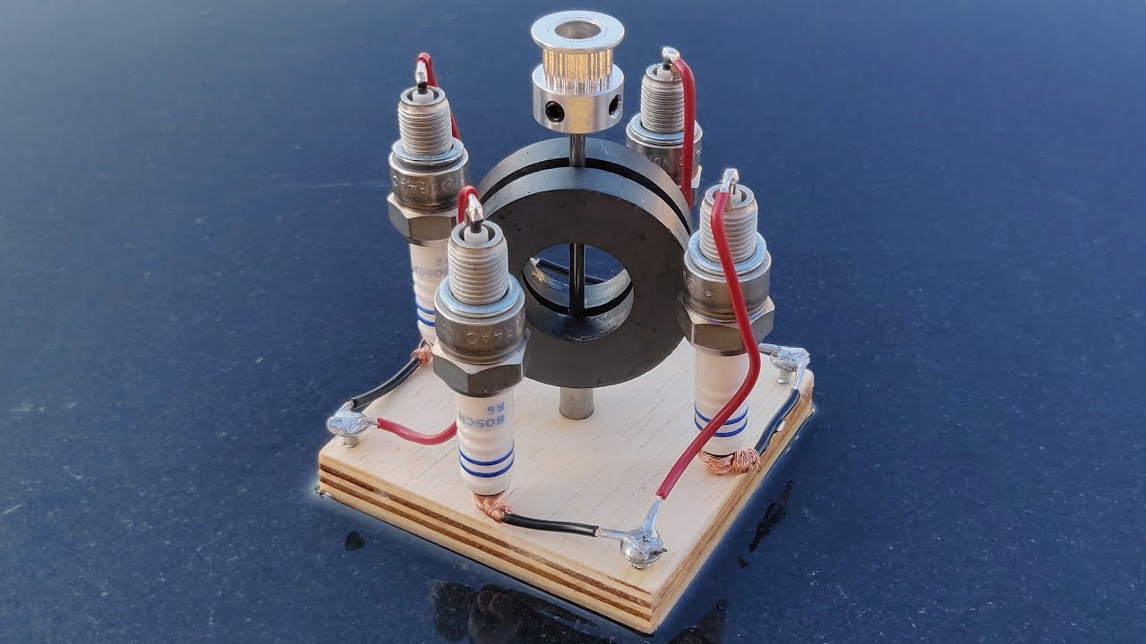 Mini SparkPlug Free Energy Generator - YouTube