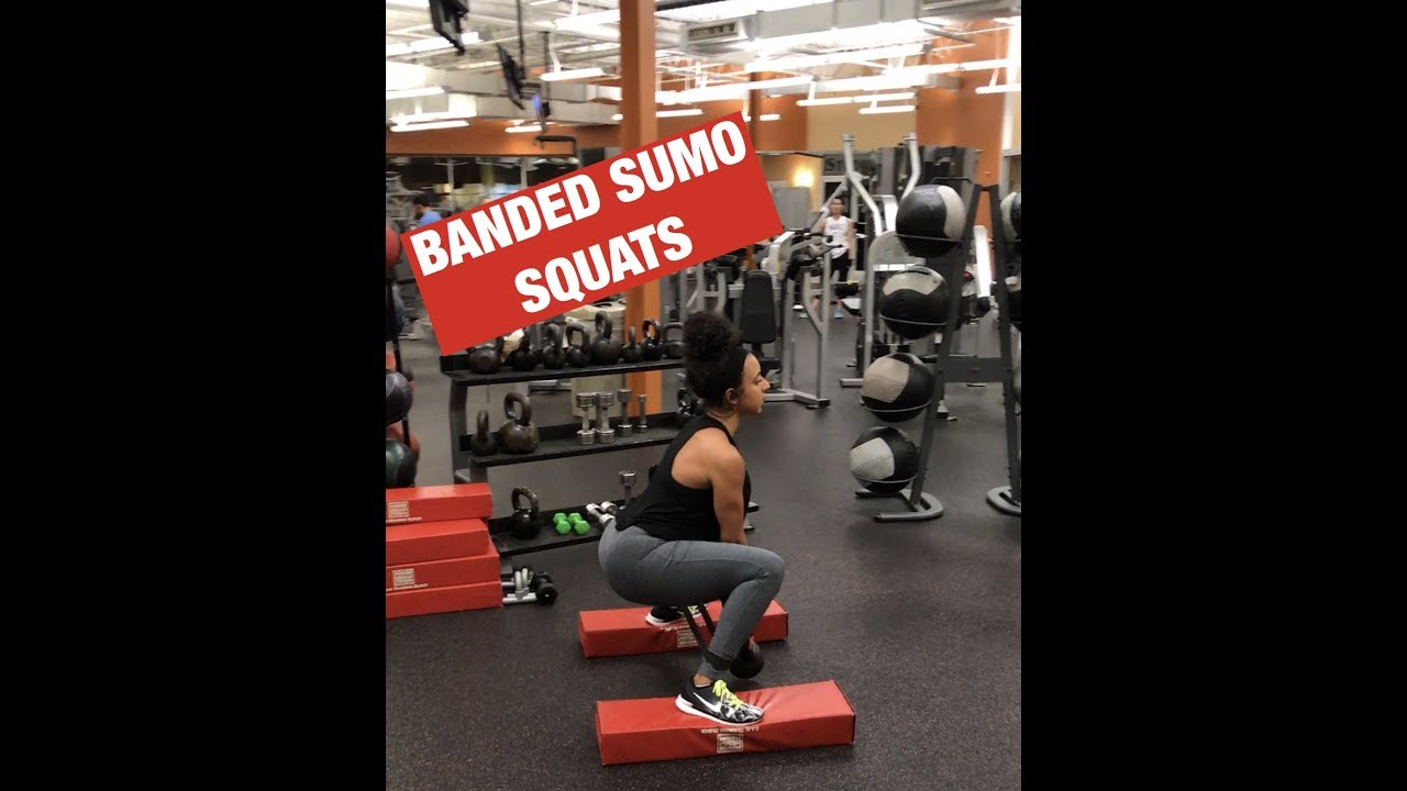 BANDED SUMO SQUATS FOR ULTIMATE GLUTE ACTIVATION - YouTube