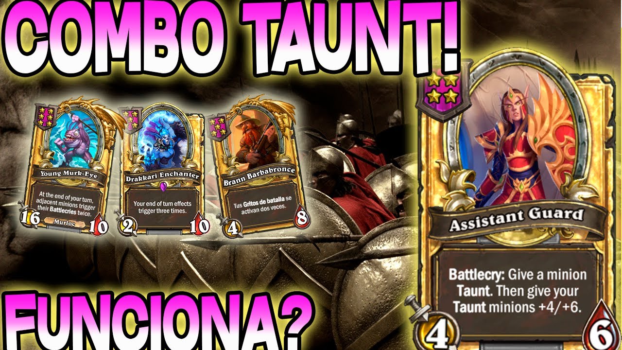 Combo TAUNT! Como Se Hace? Hearthstone campos de batalla battlegrounds ...