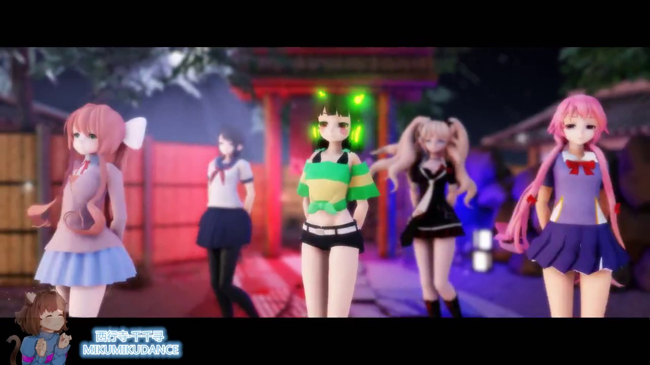 【Monika#Chara#Yuno#Junko#Yandere-chan】 - YouTube