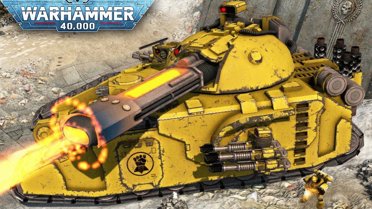 Imperial Fists & GLAIVE SUPER-HEAVY TANK vs Chaos Invasion - Men of War ...