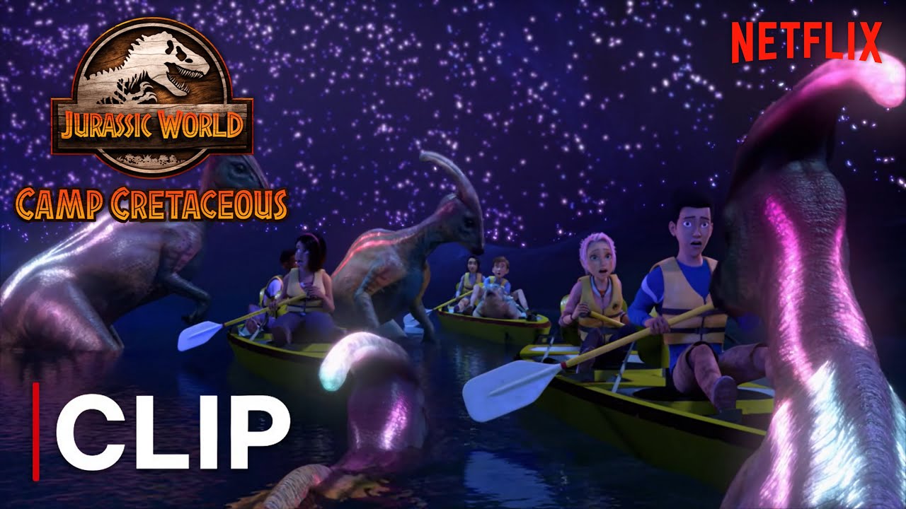 Bioluminescent Parasaurolophus In The Caves | JURASSIC WORLD CAMP ...