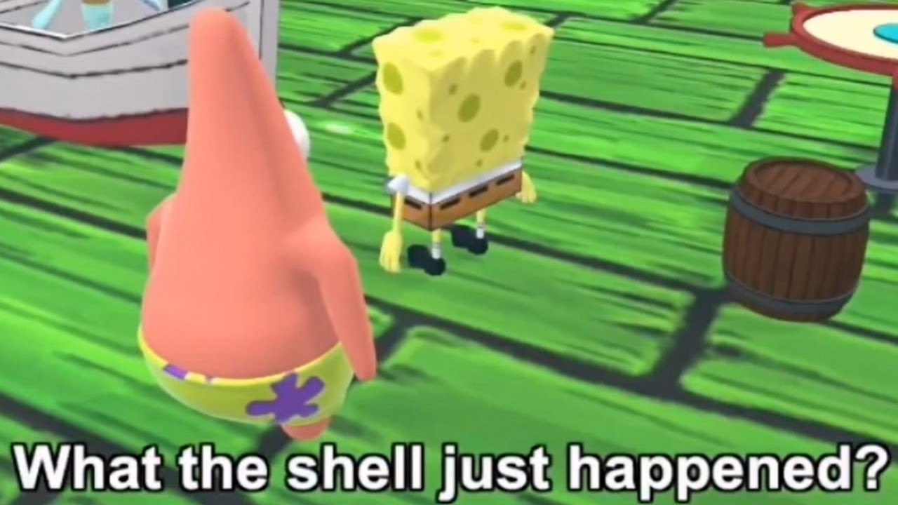 SpongeBob and Patrick get Shell Shock! (AI Sponge Clip) - YouTube