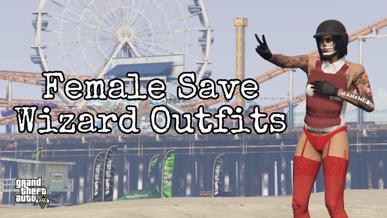 GTA MODDED SAVE WIZARD OUTFITS SHOWCASE (FEMALE) - YouTube