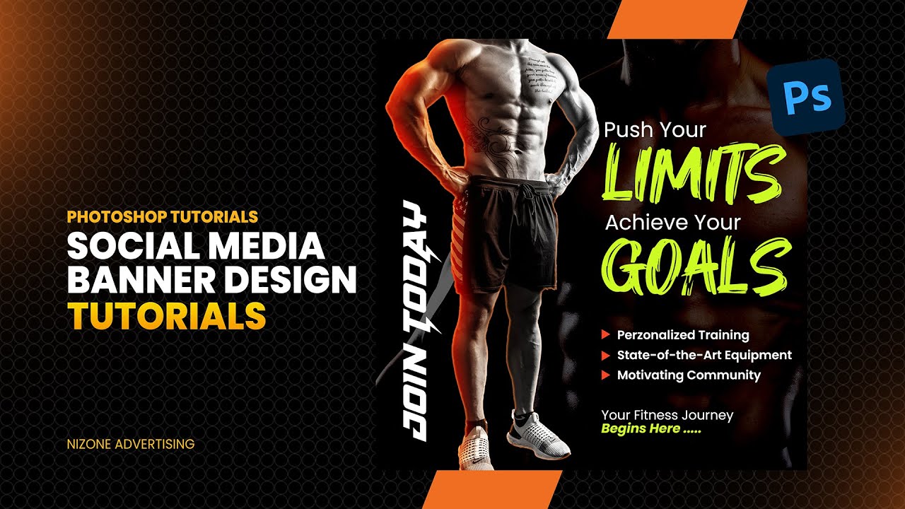 How to make Fitness Gym Poster in Photoshop | Photoshop Tutorials - YouTube