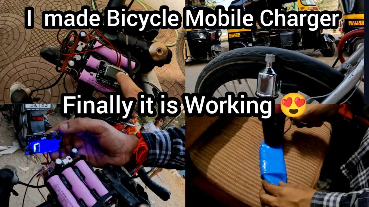 I made a Bicycle Mobile Charger and finally it is working | It works as ...