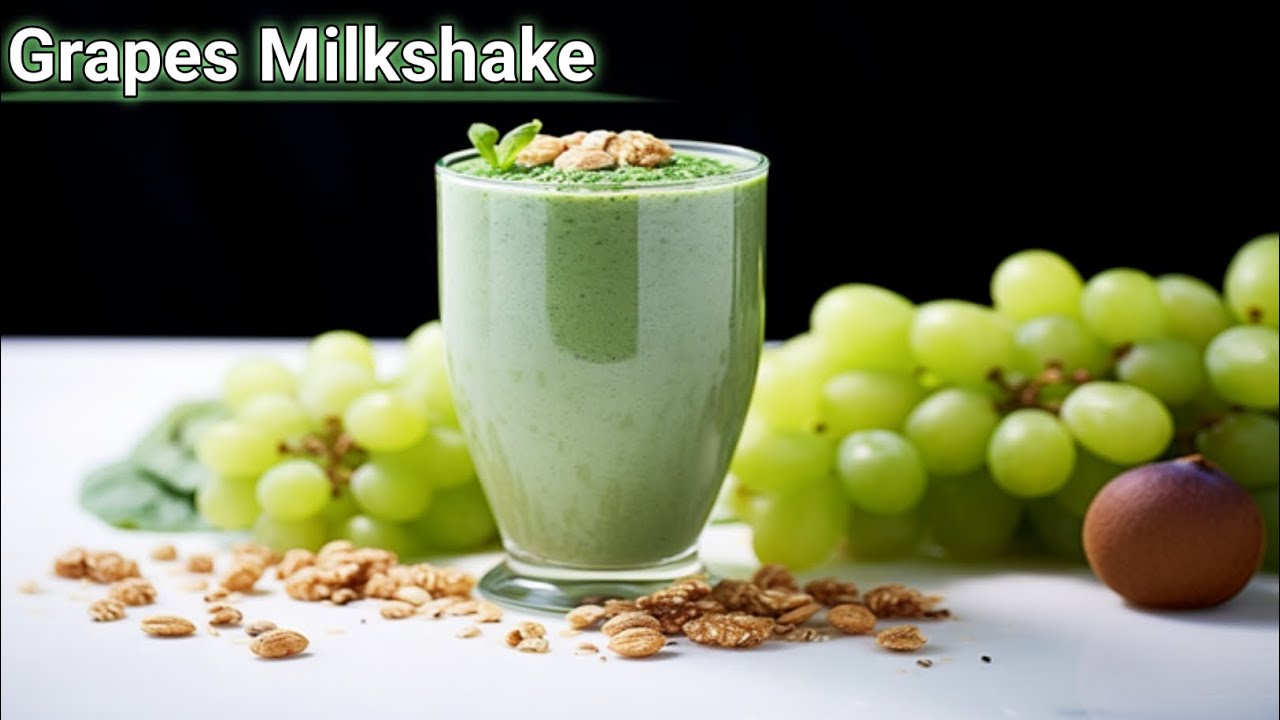 Grapes Milkshake | Restaurant style mein Easy and tasty and healthy ...