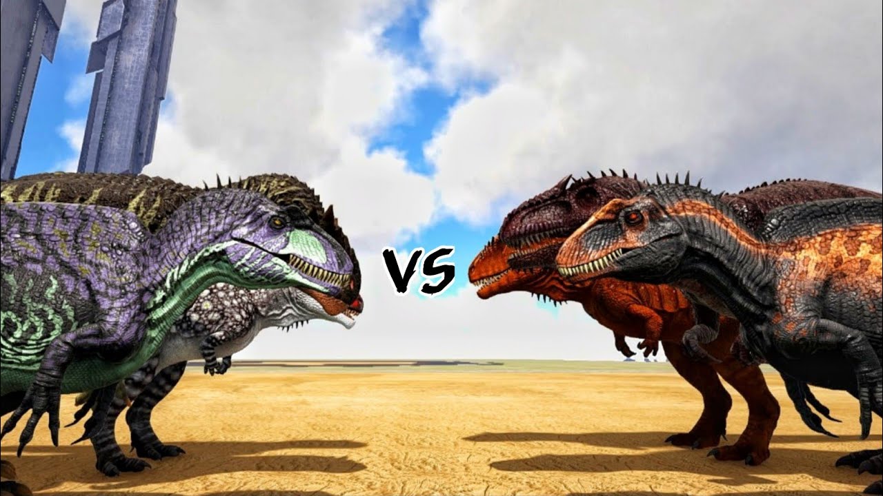 Paleo Dinosaur VS ARK Normal Dinosaur | ARK Dino Battle | - YouTube