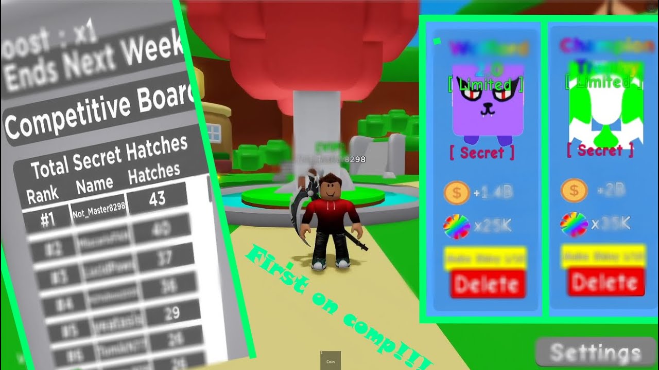 Finishing 1st on Hatching Simulator 3 Competitive Leaderboard ...