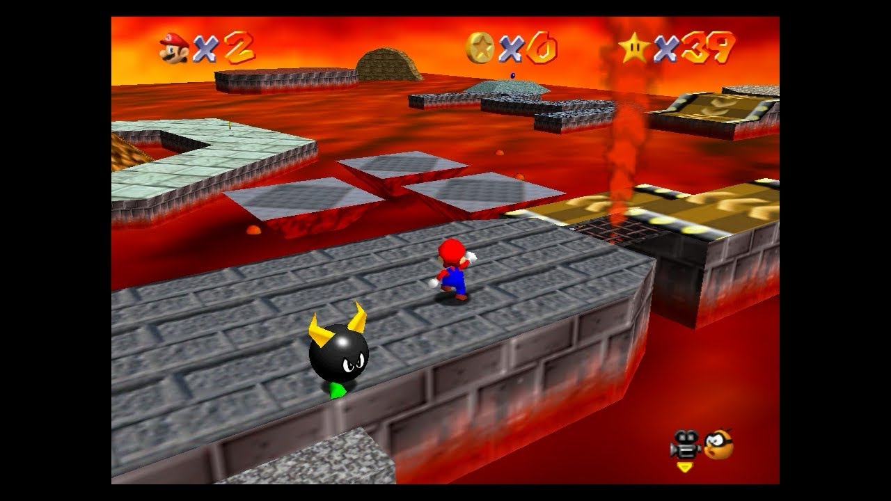 Super Mario 64 Lethal Lava Land (3D All Stars) - YouTube