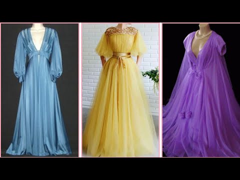 bridal nylon stylish night gown for wedding night
