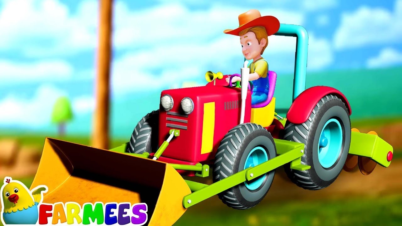 Tractor Song For Kids | Toddlers Love These Songs - Farmees Kids Songs ...