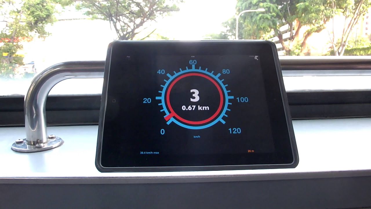Speedometer Action onboard SBS9639A (Service 5) - YouTube