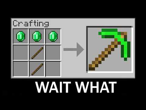 WAIT WHAT - Minecraft part 31 (New Crafting Pickaxe)