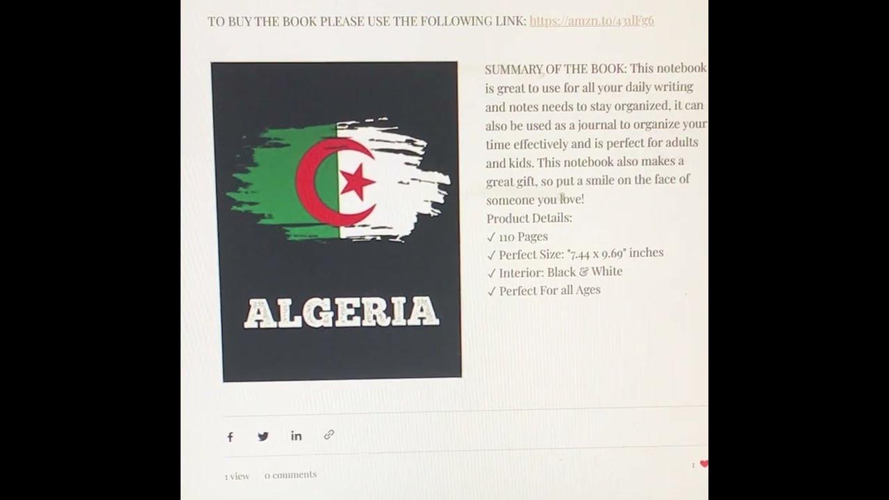 Algeria Notebook Flag: Lined Journal For Writing With Flag Algeria ...