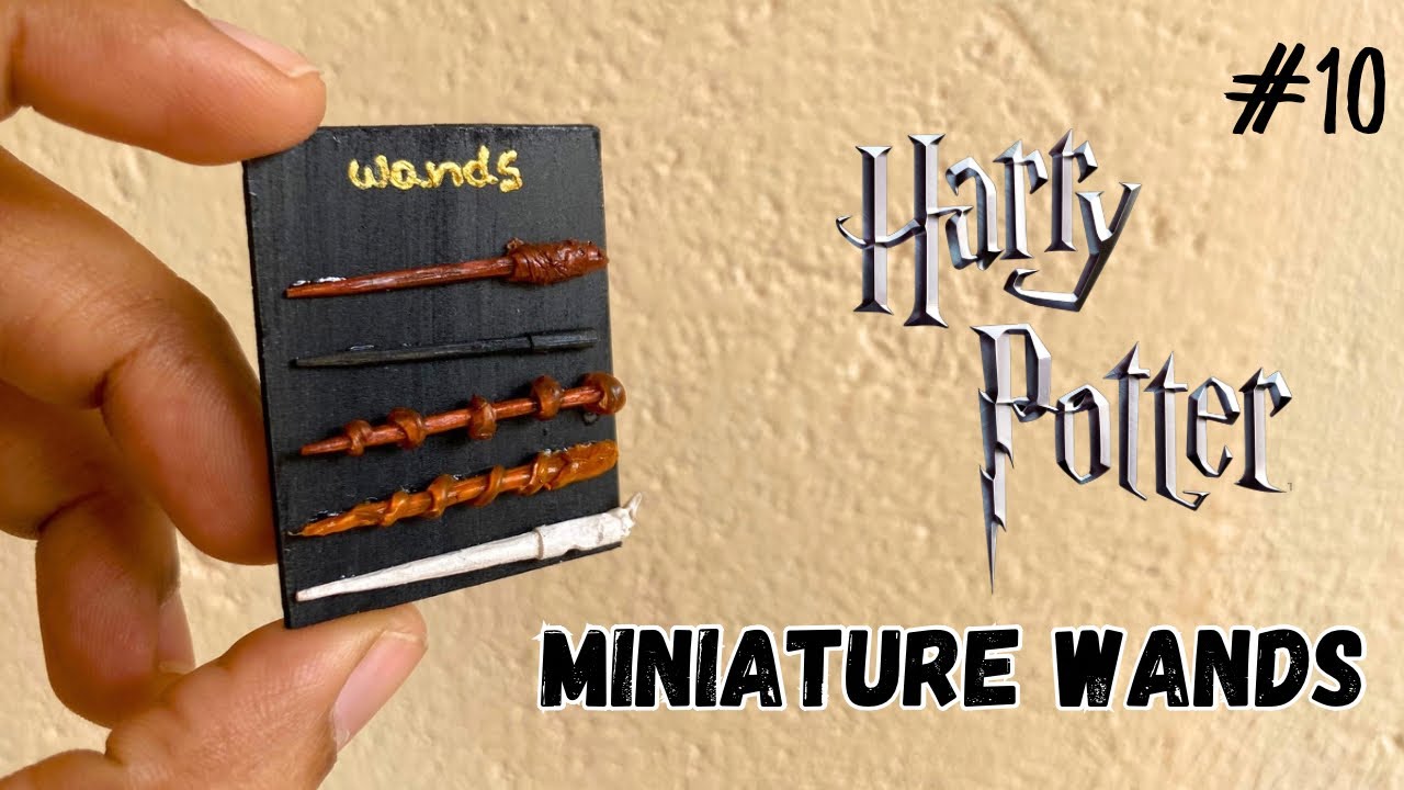 Harry Potter miniature wands diy | Harry Potter crafts diy - YouTube