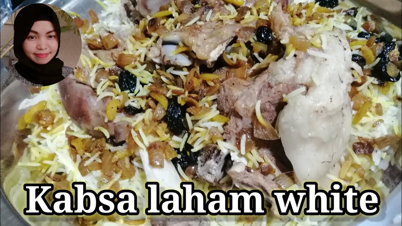 How to cook kabsa laham white step by step/easy recipe for mutton meat ...