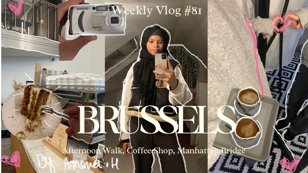 Daily vlog in Brussels ( cafe shop , Miffy , snow day , pizza resto ...