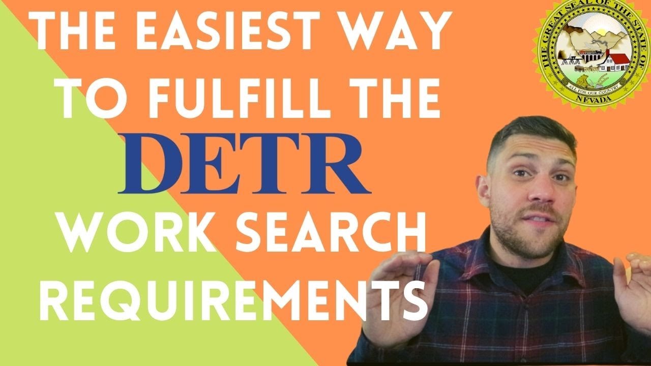 The EASIEST way to fulfill DETR work search requirements - YouTube