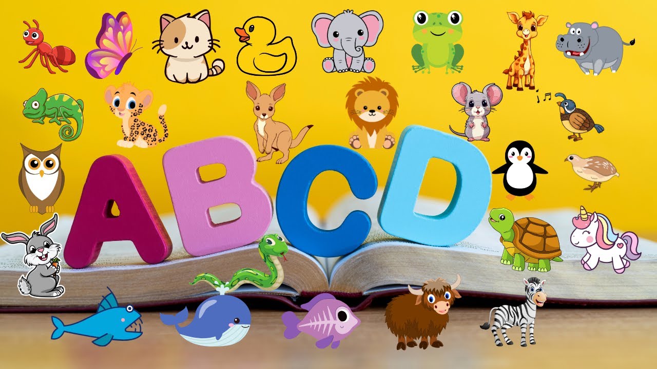 ABC Animal Phonic Song for Babies & Kids | Alphabet Learning with ...