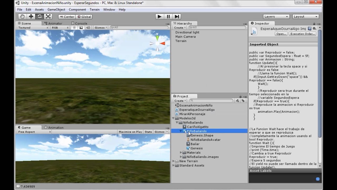 Usar La Instruccion Yield Waitforseconds Javascript En Unity Part 2 De