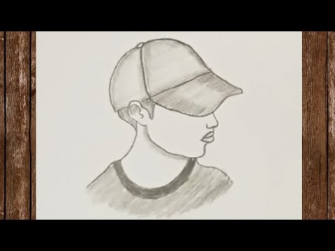 how to draw boy wearing cap||pencil Sketch #art for everyone - YouTube
