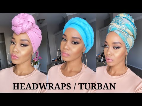 🔥 6 Quick & EASY Headwrap/ Turban Styles / Tutorials /Tupo1