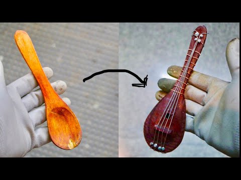 I Turn This Wooden Spoon Into a Tiny Musical Instrument | How-To #23 ...