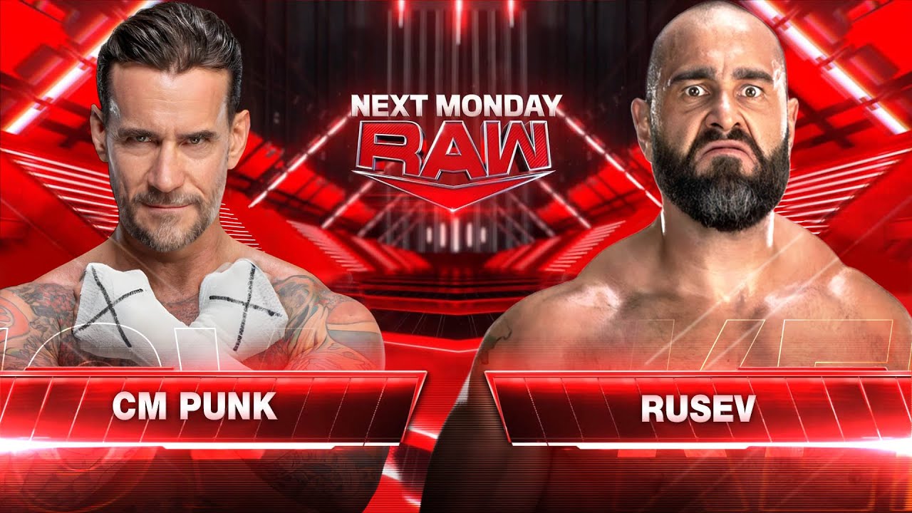 FULL MATCH | Punk Is back to Raw! | CM Punk vs. Rusev | One On One ...