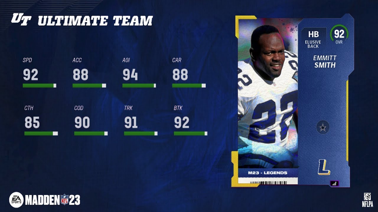 EA drops cowboys legend emmit smith + team diamonds sets are back ...