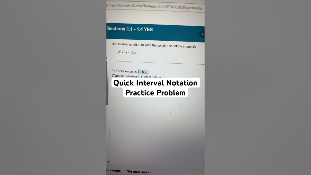 Quick interval notation practice problem #mathematics #algebra # ...